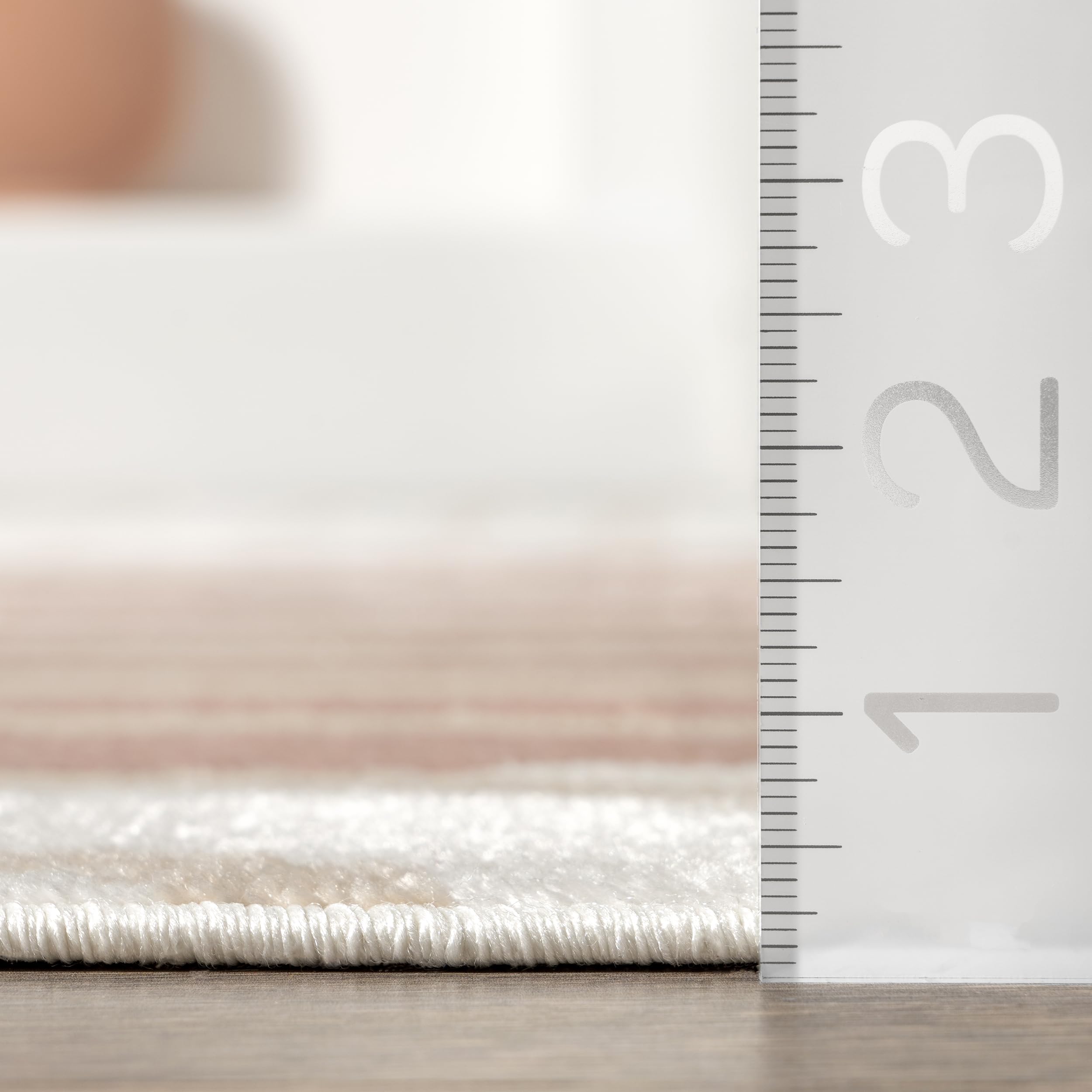 nuLOOM Shandra Abstract 3x5 Accent Rug for Living Room Bedroom Dining Room Entryway Kitchen, Blush/Ivory