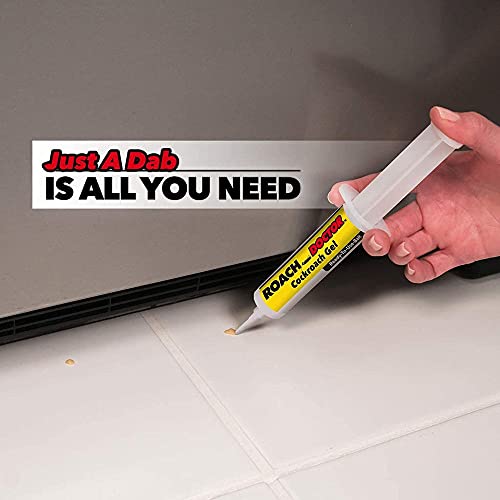BulbHead Original Roach Doctor Cockroach Gel Ready-to-Use Cockroach Gel Bait - Outdoor & Indoor Roach Killer with Syringe Applicator