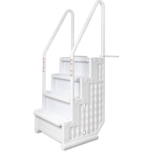 Blue Torrent Easy Pool Step Ladder for Above-Ground Pools
