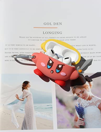 Case Design for Apple AirPods Pro Case Adorable Cartoon Cover Silicone Shockproof 3D Monster Cute Kawaii Protective Case Anti-Fall Case for Airpod Pro Case with Carabiner Ring