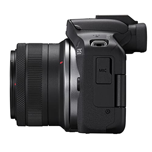Canon EOS R50 Mirrorless Digital Camera with RF-S 18-45mm f/4.5-6.3 is STM Lens + 75-300mm F/4-5.6 III Lens+ 64GB Memory Cards, Professional Photo Bundle (42pc Bundle)