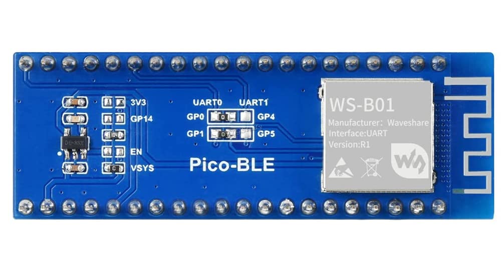 Dual-Mode Bluetooth Module for Raspberry Pi Pico, SPP / BLE, Bluetooth 5.1 Wireless @XYGStudy (Pico-BLE)