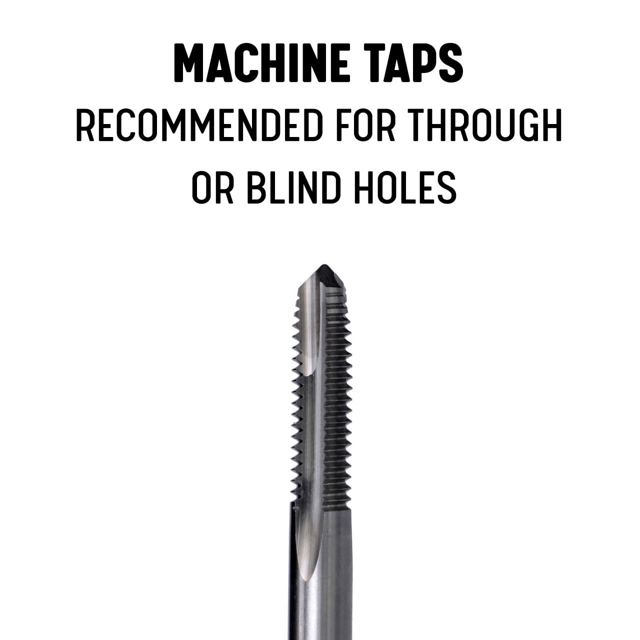 Drill America - DWT57129 1/4"-20 High Speed Steel 2 Flute Spiral Point Tap, DWT Series