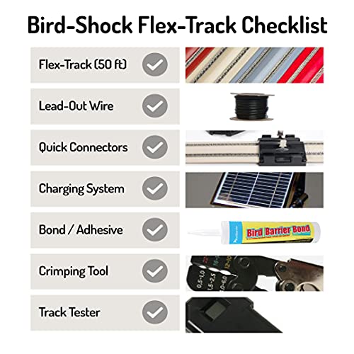 Bird Barrier Solar Charger β 12V Solar Power Bank with Bottom Connectors β Powers 500ft Track β User-Friendly On Off Switch β Ideal Solar Battery Charger for Smaller Projects