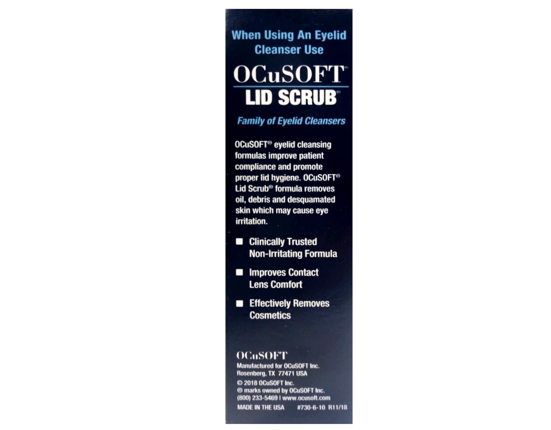 OCuSOFT Eyelid Cleansing Replacement Pads, White, 100 Count (Pack of 1)