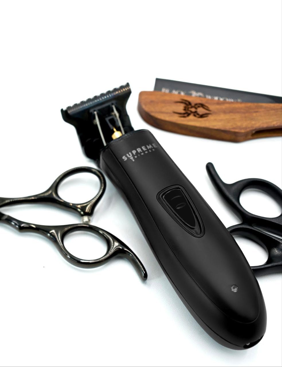 Hair Trimmer by Supreme Trimmer ST5220 Precision Beard Trimmer for Men Professional Barber Liner Cordless Hair Clippers – Black T-Shaper Li (Extra Blade Included)