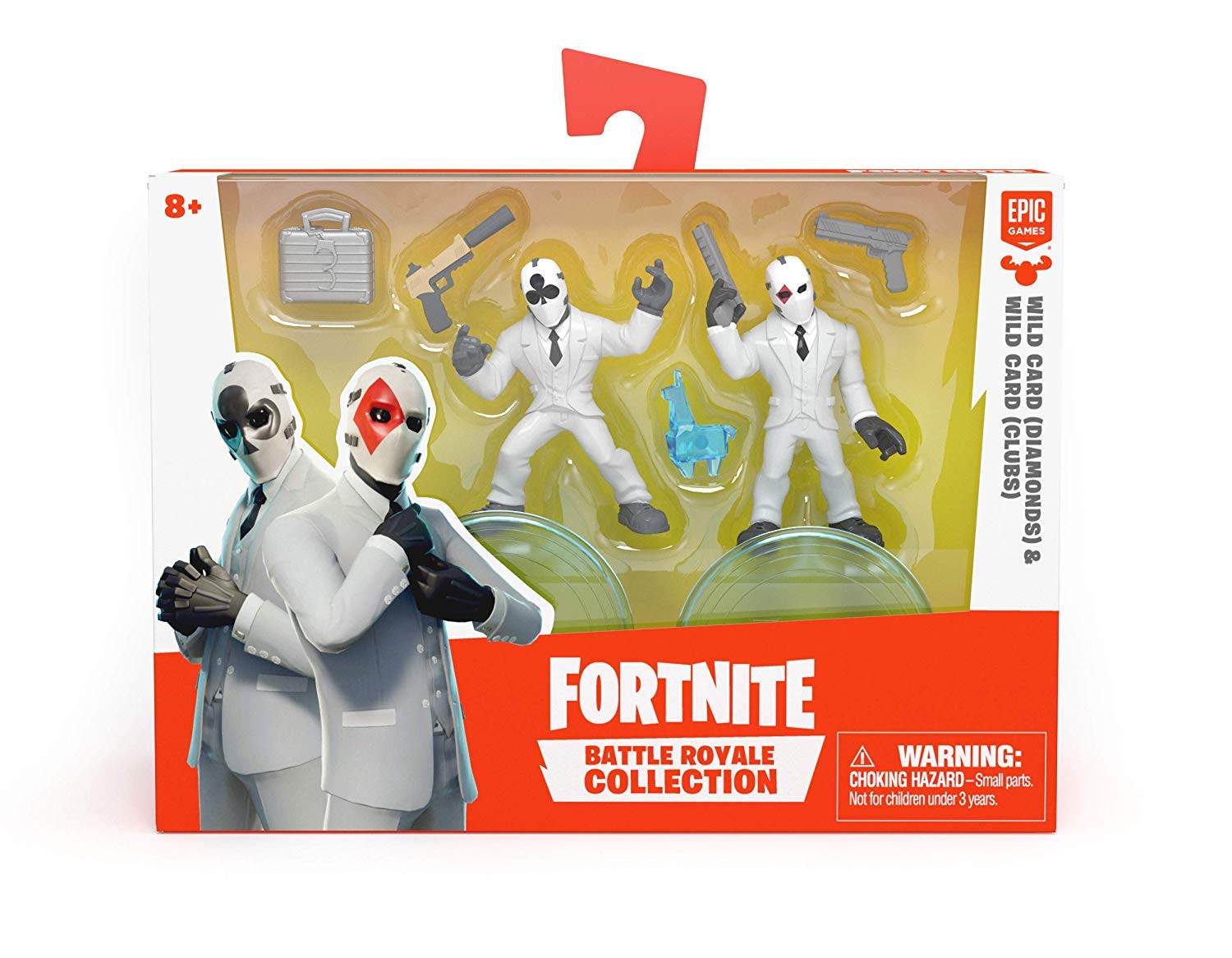 Fortnite Battle Royale Collection - Wild Card – Diamonds & Wild Card – Clubs – 2 Pack of Action Figures