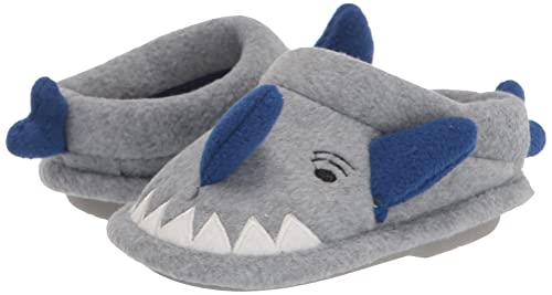 Dearfoams unisex child Clog Slipper, Shark, 1 Big Kid US