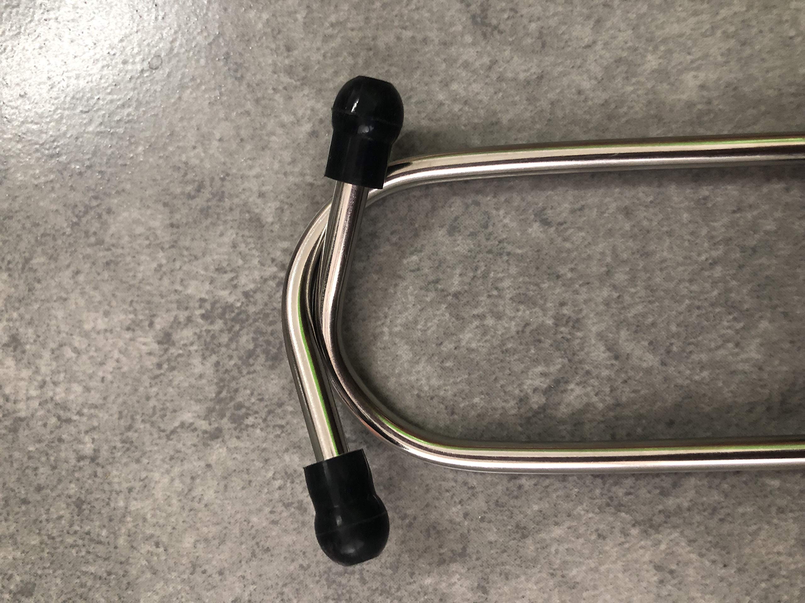 Stethoscope Cardiology Stainless Steel ' A' Shape Tube Stethoscope/Suitable for Cardiac Auscultation, Black Tube, Soft Ear-tip. one Diaphragm and Two Black earplugs
