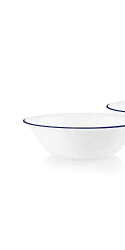 Corelle Style Chip Resistant 1qt (0.95L) Rimmed Bowl Blue 2-Pack