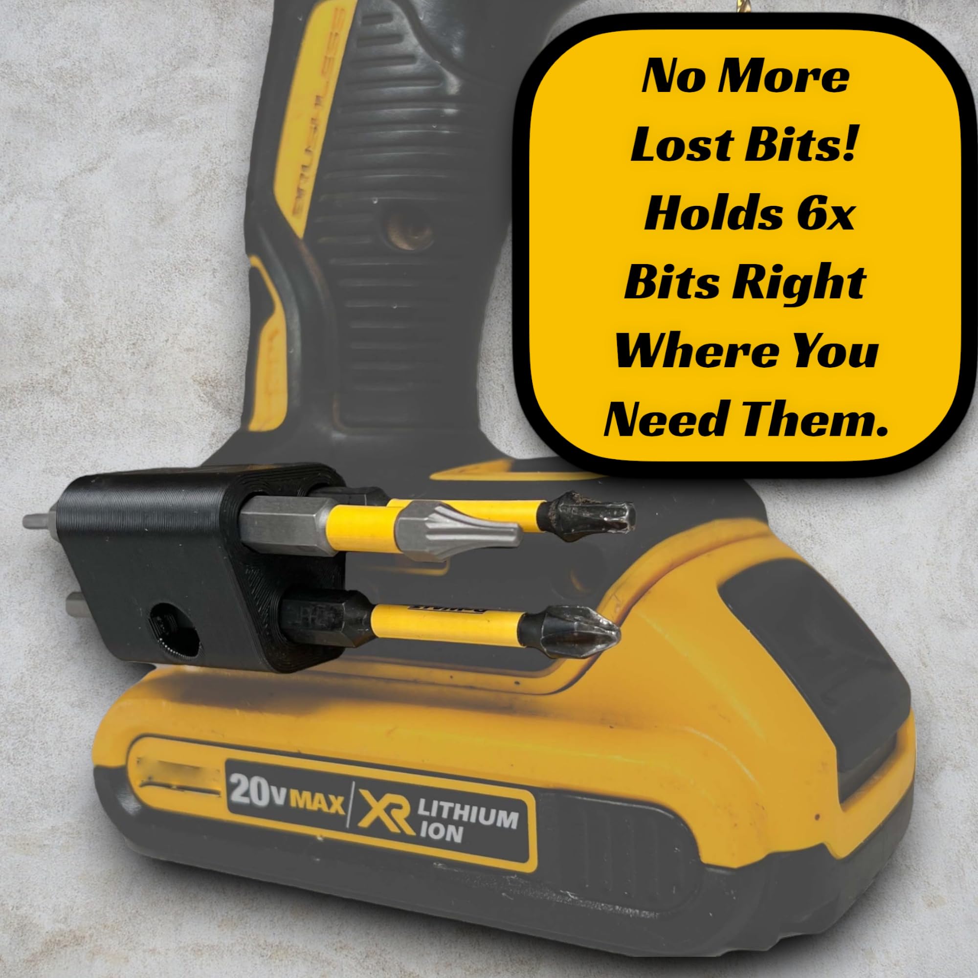 BT//FX Drill Bit Holder - DeWalt, Cordless Tools, Impact Drivers, Accessories, Replace Magnetic