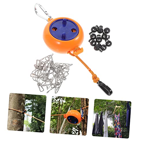 Cabilock 1 Set Clothesline Retractil De Clothesline Outdoor Indoor Retractable Clothesline Retractable Washing Lines Outdoor Washing Line Cord Portable Clothesline Rod Pole