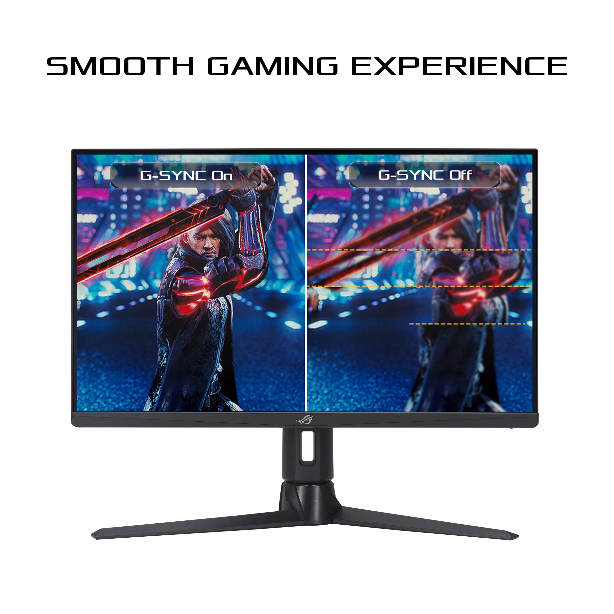 ASUS ROG Strix 27β 1080P Gaming Monitor (XG276Q) - Full HD, IPS, 170Hz, 1ms, Extreme Low Motion Blur, FreeSync Premium technology, DisplayPort, HDMI, Tripod socket for Webcam, DisplayHDR400, BLACK