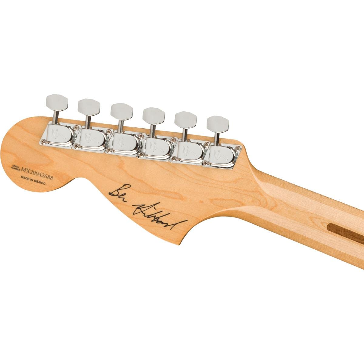 Fender Ben Gibbard Mustang Electric Guitar, with 2-Year Warranty, Natural, Maple Fingerboard