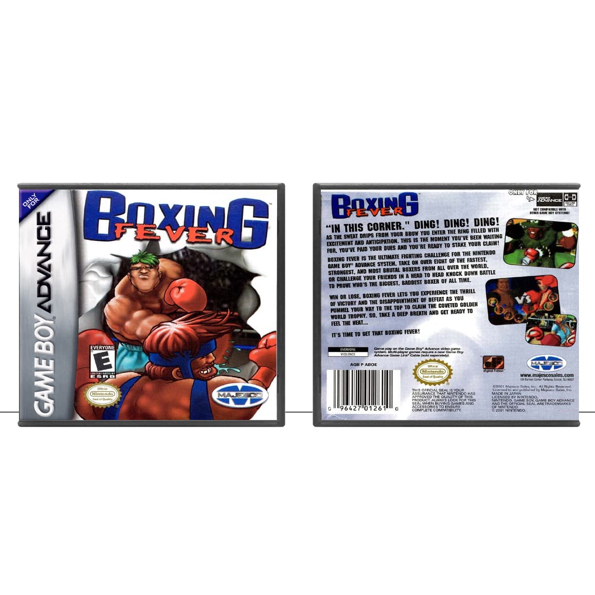 Boxing Fever | (GBA) Game Boy Advance - Game Case Only - No Game