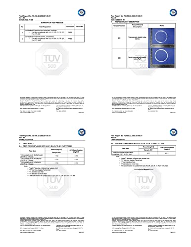 Certified Food Grade PETG 3D Printer Filament - Carbon Brand - Lab Tested FDA Compliant Food Safe, 1.75mm, 1kg, Temp: (Nozzle 220°C - 260°C, Bed: 0°C/60°C - 80°C), Accuracy: +/- 0.02 (White)