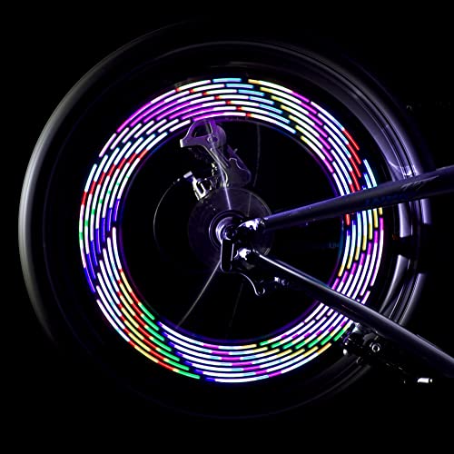 ASUYOERU 14 RGB LED Bicycle Wheel Spoke Light Mountain Road Bike Safety Warning Lamp