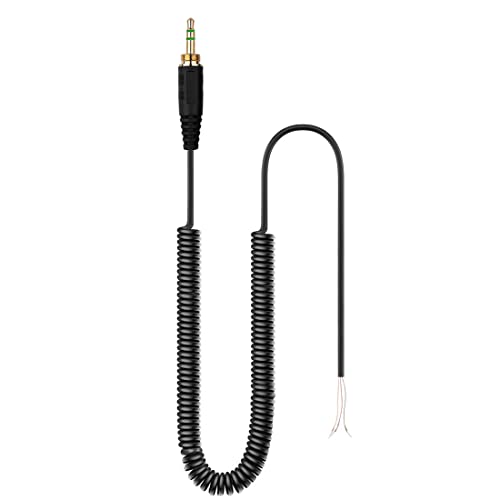 BUTIAO MDR7506 Cable, Replacement OFC Stereo Audio Spring Coiled Aux Cable with 6.35mm Adapter Extension Cord for Sony MDR-7506 MDR-7509 MDR-V6 MDR-V600 MDR-V700 MDR-V900 Headphones
