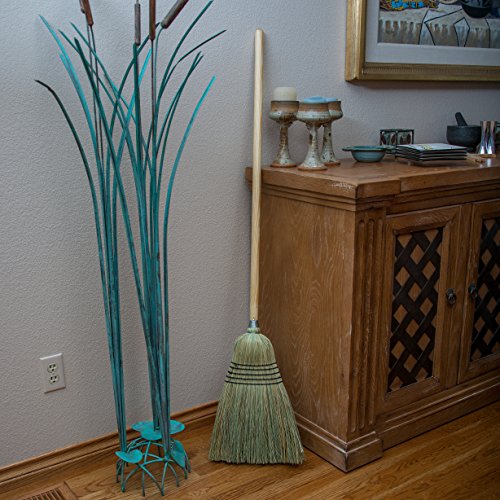 Carlisle FoodService Products 4135067 Commercial Corn Broom with Solid Wood Handle, 12" Wide
