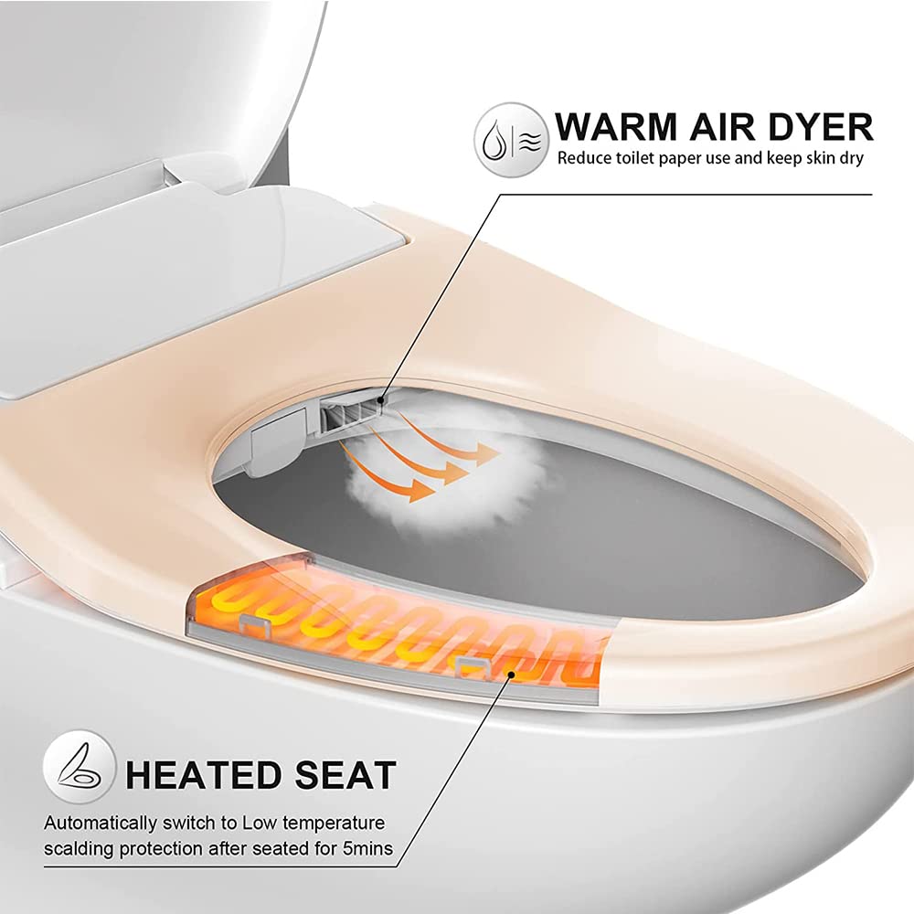 BUTT BUDDY Suite - Smart Bidet Toilet Seat Attachment & Fresh Water Sprayer (Cool & Warm Temperature Control | Dual-Nozzle Cleaning, Adjustable Pressure | Easy Setup, Universal Fit)