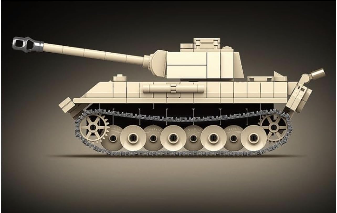 General Jim's Military Themed WW2 Building Blocks Tank Sets for World War 2 Brick Building Enthusiats (German Panther Ausf Tank)