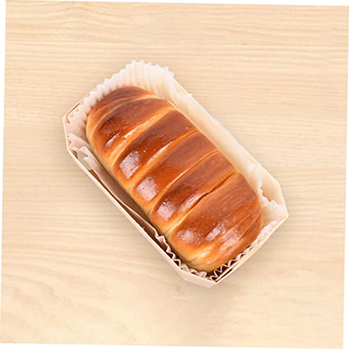 Cabilock 6pcs Toast Box French Toast French Bread Pan Cake Plates Disposable Kitchen Bread Plates Nonstick Toast Wave Baking Storage Pans Oven Bakeware Kitchen Baking Mold Dessert Oven