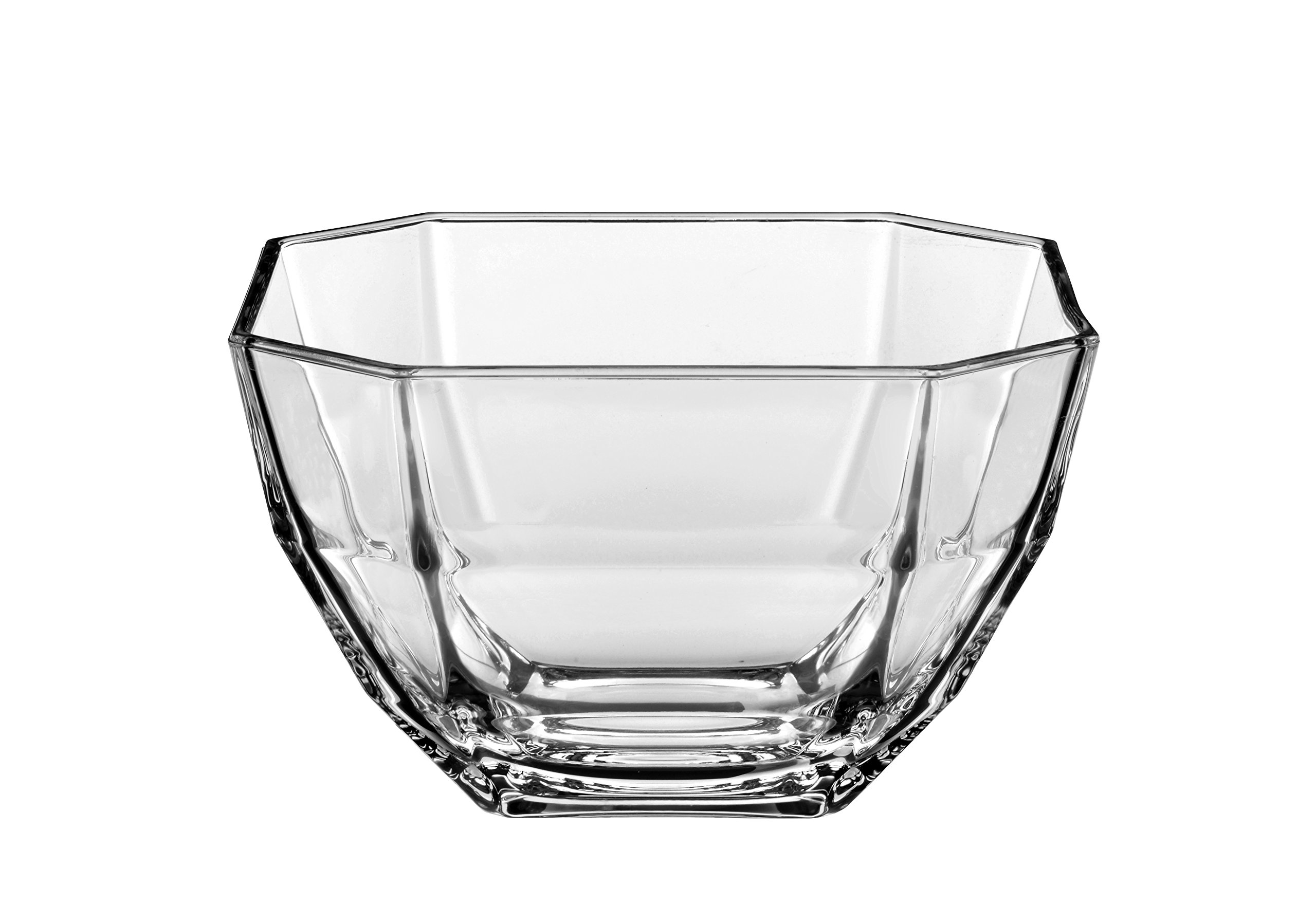 Barski - European Quality - Glass - Set of 6 - Small Bowls - Octagon - Could Be Used For Small Fruit/Nut/Dessert - Each Bowl is 5.5" Diameter - Made in Europe