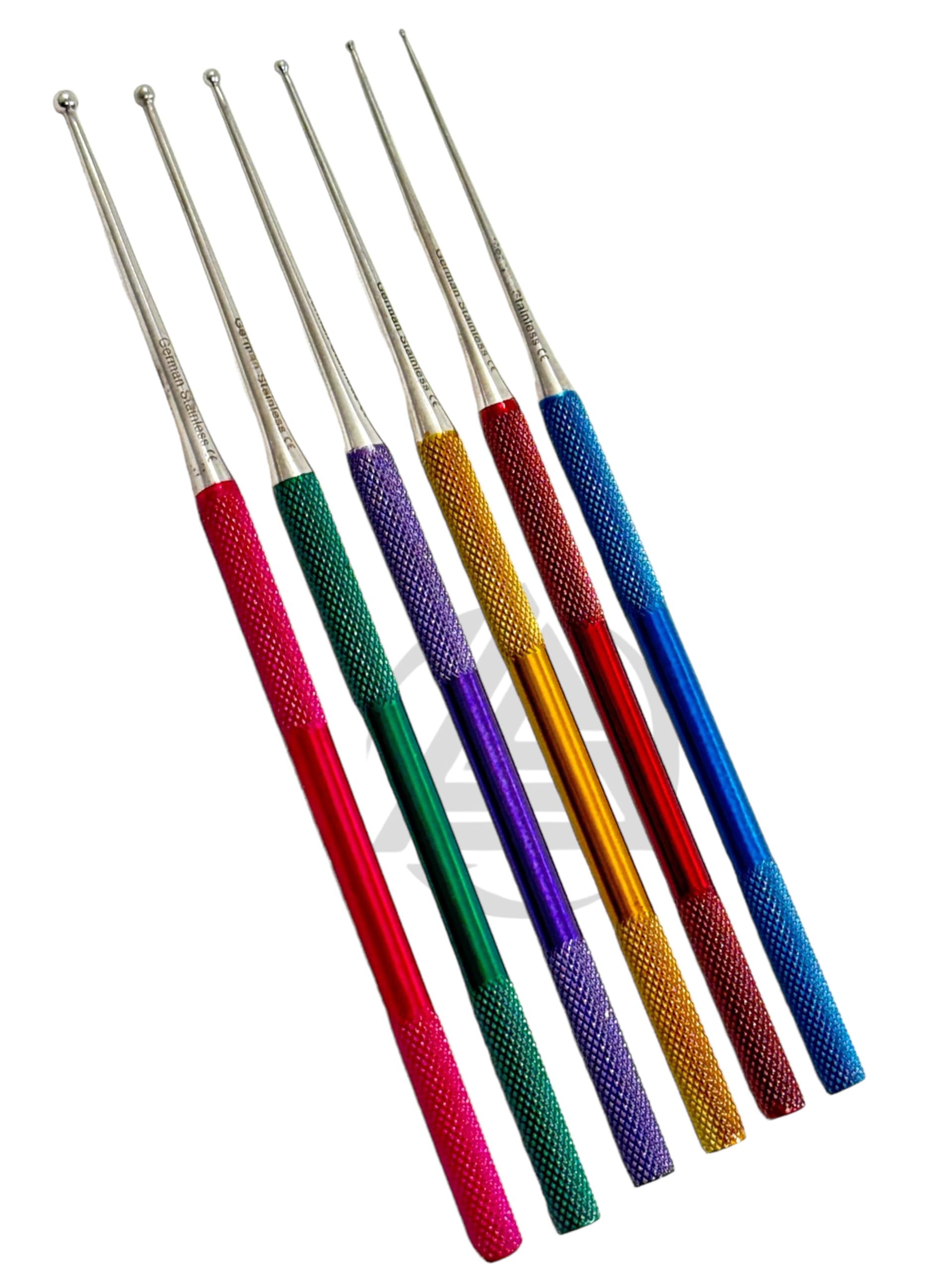 Premium German Stainless-Ball Tip Snake Sexing Probe Set 6 Pieces
