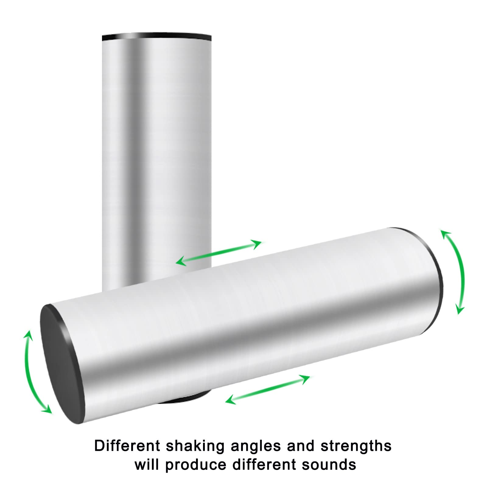 EASTROCK Stainless Steel Cylinder Shaker Percussion Instrument Rhythm Latin Percussion for Professional Band Accompaniment