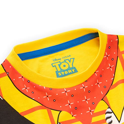 Disney Boys' Pajamas 2 Pack Toy Story Woody and Buzz Multicolored 4