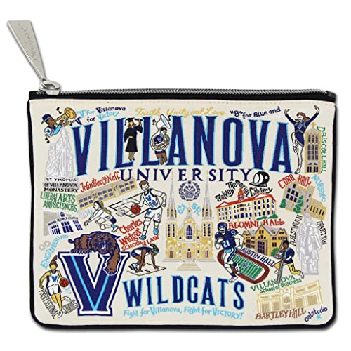 catstudio Villanova University Collegiate Zipper Pouch Purse | Holds Your Phone, Coins, Pencils, Makeup, Dog Treats, & Tech Tools