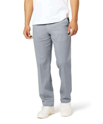 Dockers Men's Straight Fit Easy Khaki Pants, Burma Grey, 31W x 30L