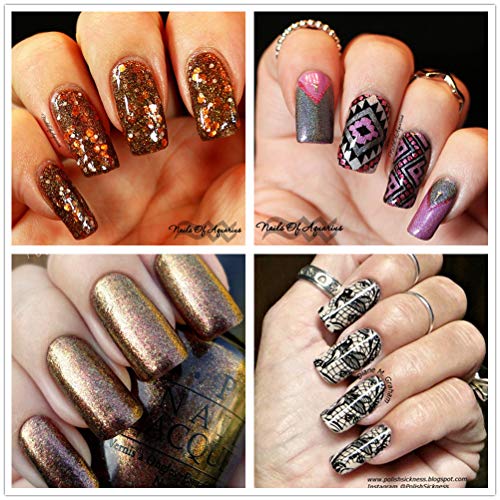 Clear Fake Full Cover Nails - Square Shaped Acrylic Nails BTArtbox 500pcs False Nail Tips with Case for Nail Salons and DIY Nail Art, 10 Sizes