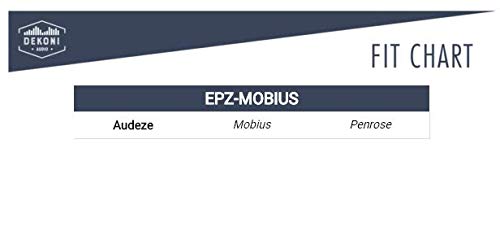 Dekoni Replacement for Audeze Mobius and Penrose Earpads, Gaming Headset Foam Pads, Black, 1 Pair (Choice Suede)