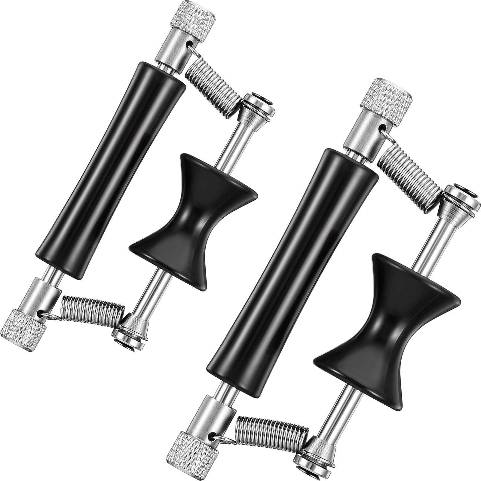 Frienda 2 Pack Guitar Rolling Capo Sliding Capo Adjustable Capo Rubber and Stainless Steel Capo for Tuning Tone of String Instruments Like Folk Classic Acoustic Electric Guitar Ukulele Mandolin Banjo
