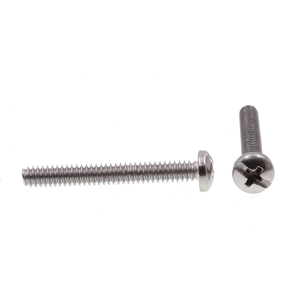 Prime-Line 9009136 Machine Screw, Pan Head, Slotted/Phillips Combo, #10-24 X 1-1/2 in, Grade 18-8 Stainless Steel, Pack of 25
