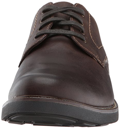 Dockers Mens Parkway Leather Dress Casual Oxford Shoe with Stain Defender, Dark Brown, 11 W
