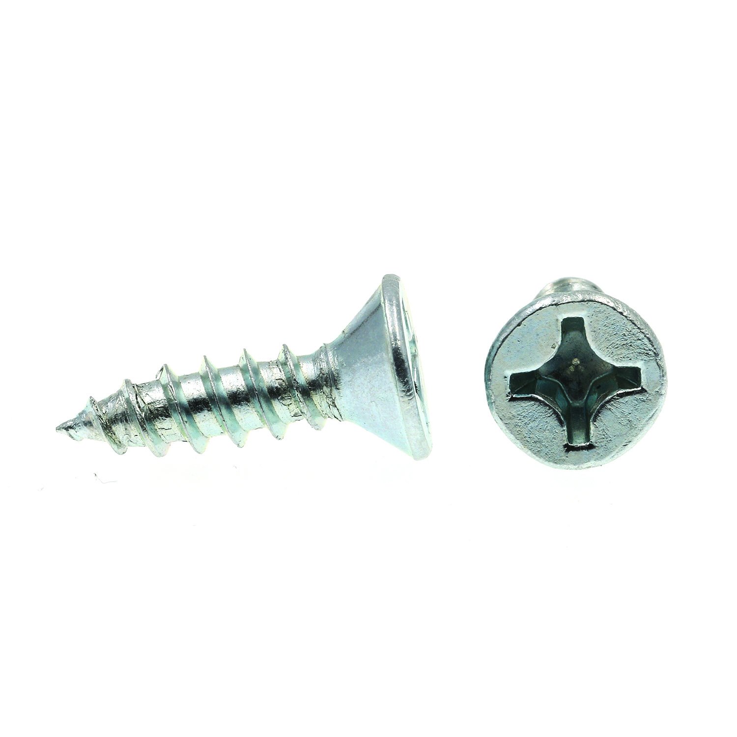 Prime-Line 9035527 Wood Screw, Flat Head Phillips, #10 X 3/4 in, Zinc Plated Steel, Pack of 100