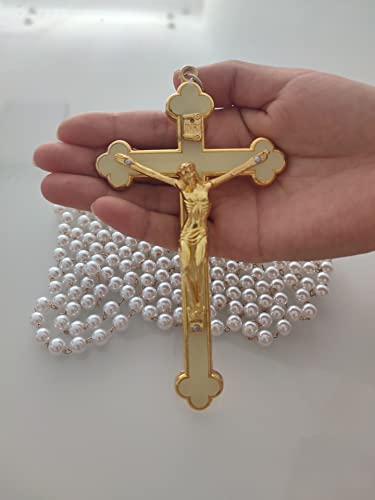Catholic Wedding Lasso Rosary with Jesus Christ and Virgen Wedding Lasso Catholic Set Lasso for Wedding Ceremony Lazos para bodas de iglesia para novios Lazo para Boda
