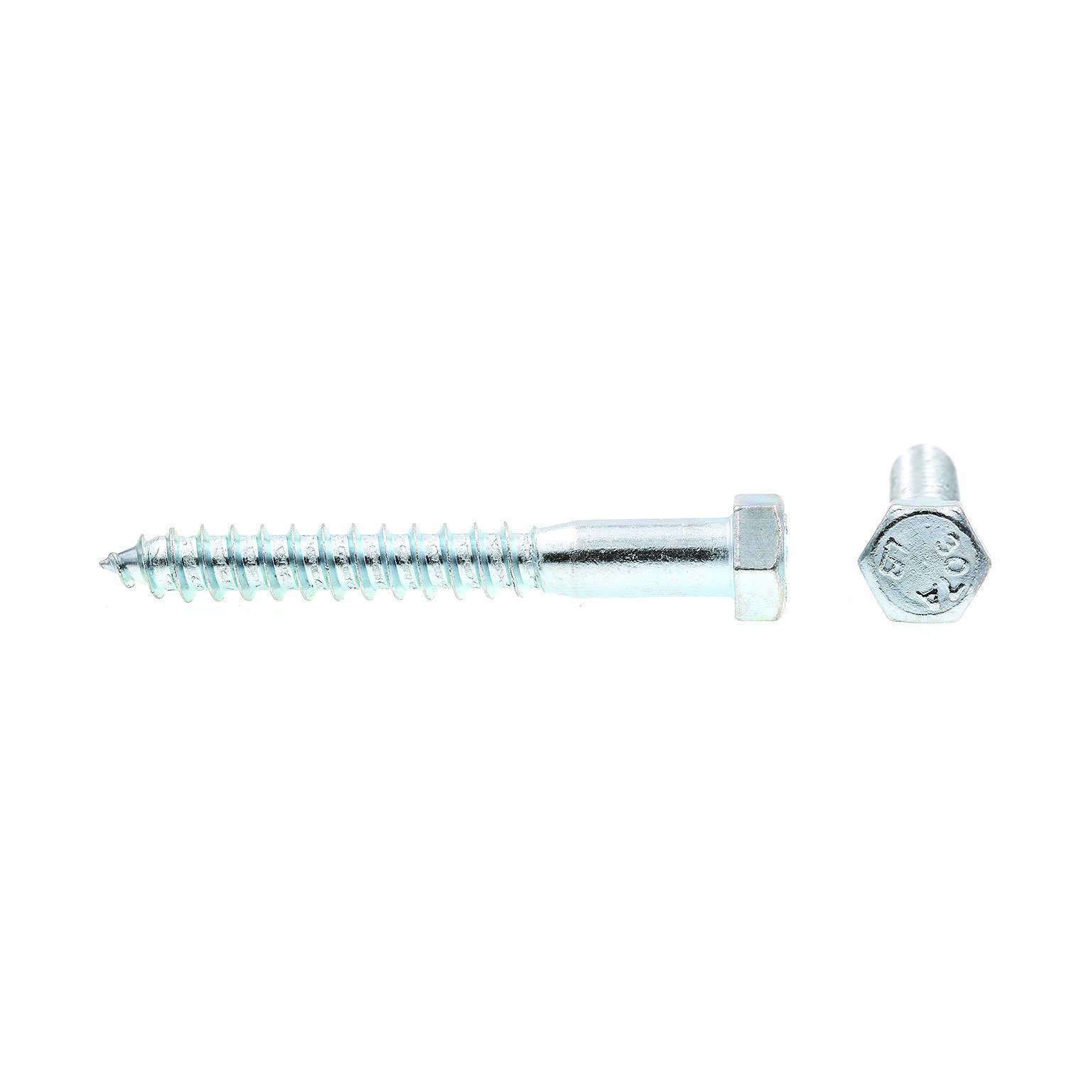 Prime-Line 9056277 Hex Lag Screws, 3/8 In. X 3 In., A307 Grade A Zinc Plated Steel (50 Pack)