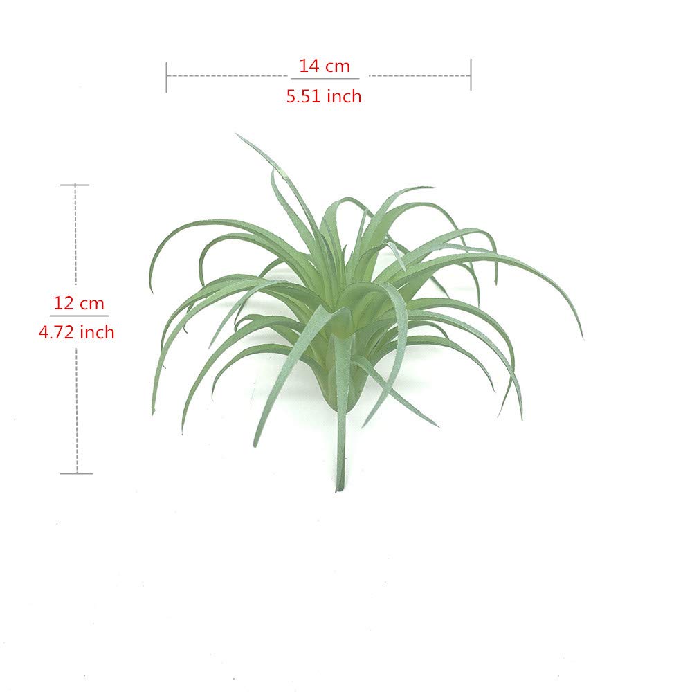 EBUYOM 8 PCS Artificial Succulents Plants Lifelike Air Plants Floral Tree Arrangement Assorted Faux Greenery Artificial Plants Set Garden Home Office DIY Decoration Ornament