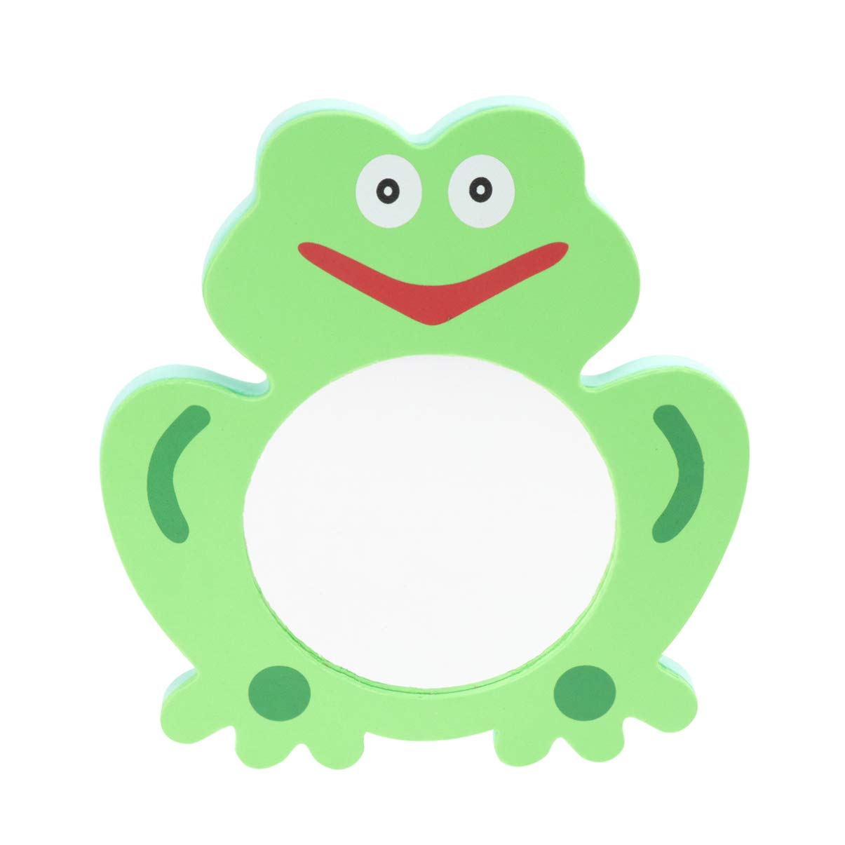 Kisangel Kid Bath Toys 1Pc Unbreakable Mirror EVA Baby Mirror Bath Bathing Play Water Toy Shower Toy for Children Kids Foam Bath Toys Baby Mirror ( Green Frogs Toddler Bath Toys