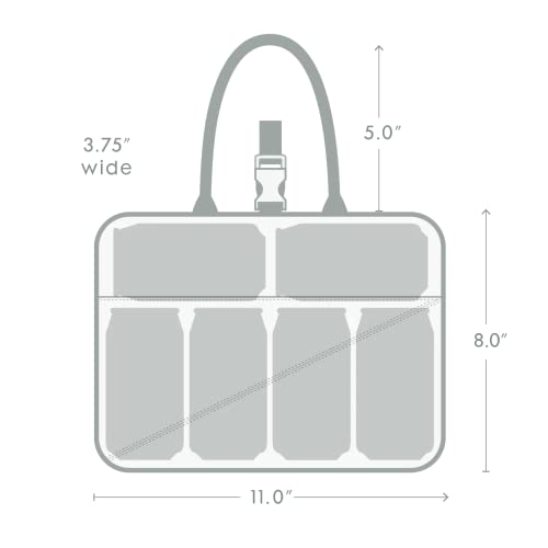 Corkcicle Lunch Box and Canteen Bundle Baldwin Boxer Cooler Lunch Box - Black Neoprene; 20 Oz Sport Canteen - Hammerhead Grey