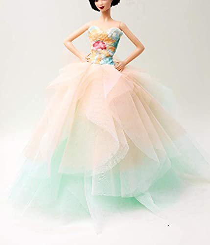 Cora Gu [Handmade Dress Fit for 12" Doll] Handmade Melon Gown/ Wedding Dress Fit for 12" Fashion Doll(Dolls' not Included)