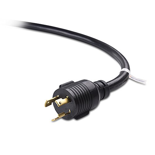 Cable Matters LED-Lit 3 Prong 30 Amp to 15 Amp Adapter for Generator (30 AMP to 110 Adapter Splitter) 3 Feet - NEMA L5-30P to 2X 5-20R