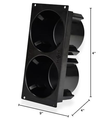 Havis, INC. Havis, Inc. C-Cup2-I Console, Accessory, Cup Holder, Internal Mount, 4Int Mounting Space, Dual