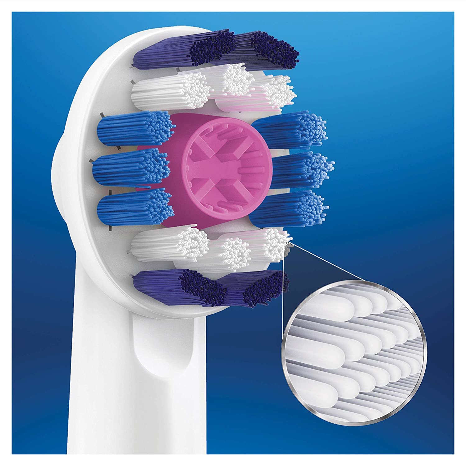 Oral-B Genuine 3D White Replacement Toothbrush Heads, Refills for Electric Toothbrush, Polishes to Remove Stains for Whiter Teeth, Pack of 4