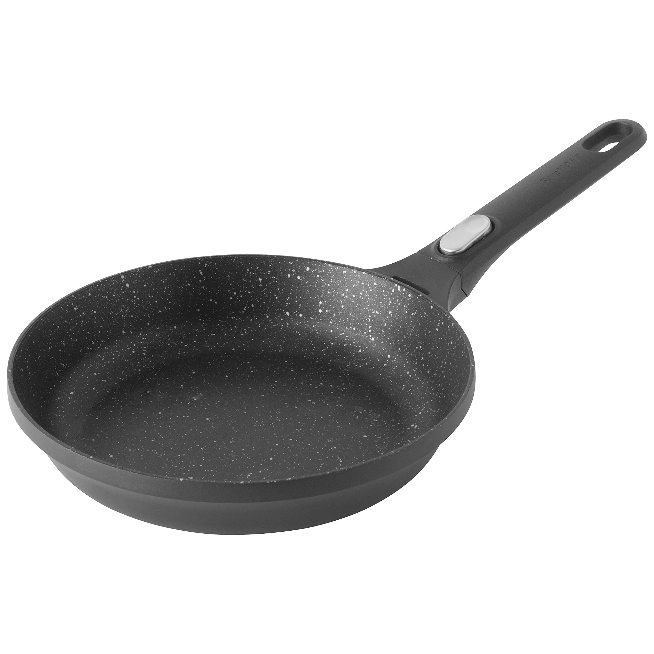 Berghoff GEM Non-stick Cast Aluminum 3Pc Fry Pan Set, Black, Stay-cool Detachable Handle Ferno-Green, PFOA Free Coating Induction Cooktop Compatible