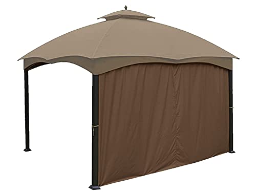 CoastShade Gazebo Replacement Curtain for 8x8 or 10x10 or 10x12 Summer Outdoor Gazebo,6.7FT Height,Only 1 Panel Sidewall,Autumn Gazebo Sidewall ，Brown
