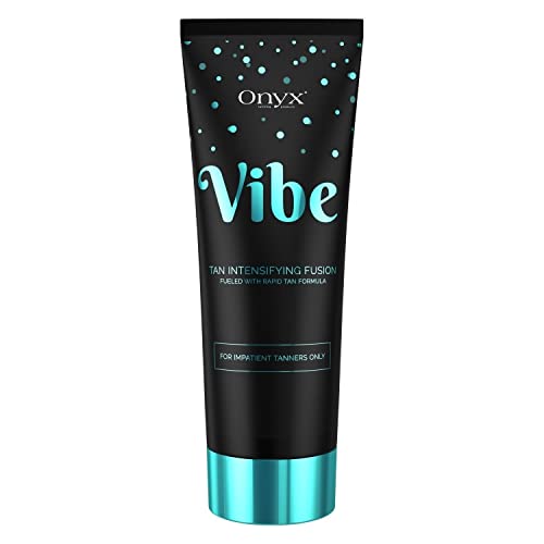 Onyx Vibe Advanced Indoor Tanning Accelerator – Elevate Your Tanning Experience and Achieve a Perfect, Naturally Radiant Sun-Kissed Tan with Zero Bronzer for a Flawless Finish